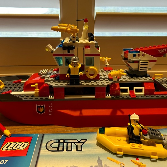 Lego | Toys | Lego 727 City Fire Boat Retired 200 | Poshmark